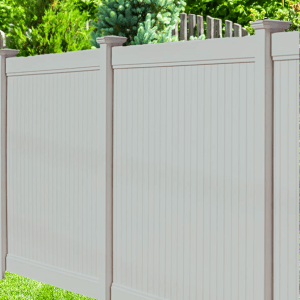 PVC Hamptons Style Full Privacy English Fence Post Cap - Click and ...