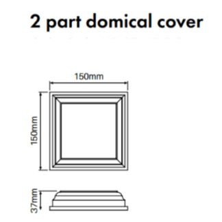 Domical Post Base Cover for 102mm PVC Fence Posts