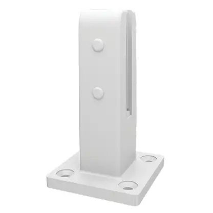 INSULUXE Base Plated Glass Spigot White | Pool Fence Spigot Australia